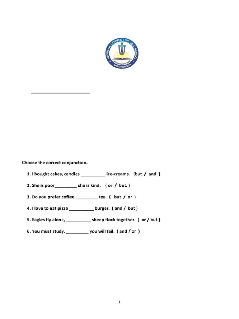 Class 2 English Worksheet 5 | PDF