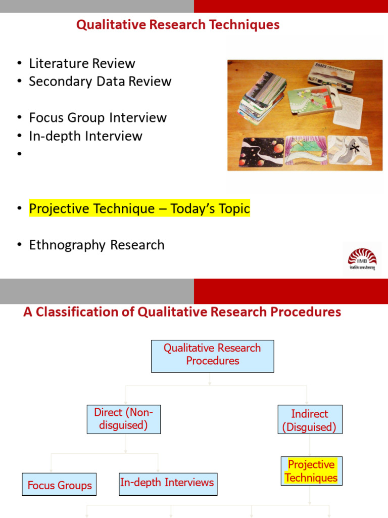Projective Techniques | PDF