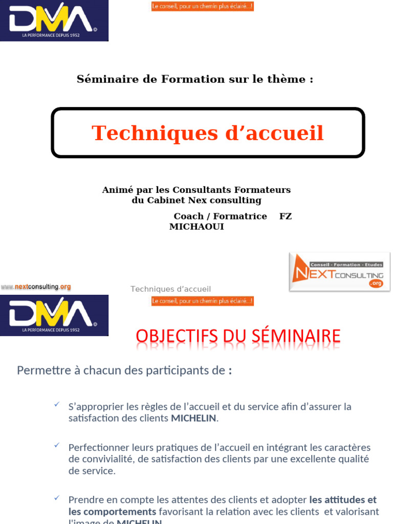 DMA - NextConsulting Technique D'accueil | PDF