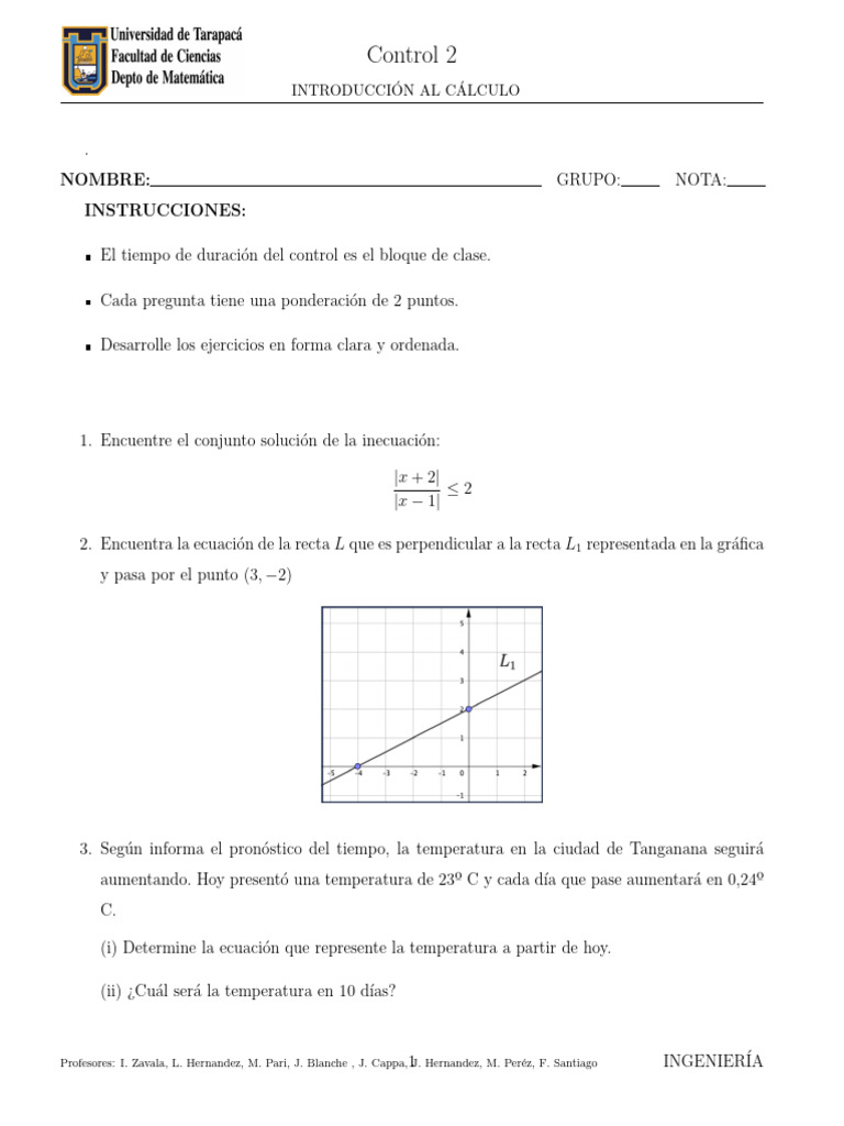 Control2 Forma A | PDF