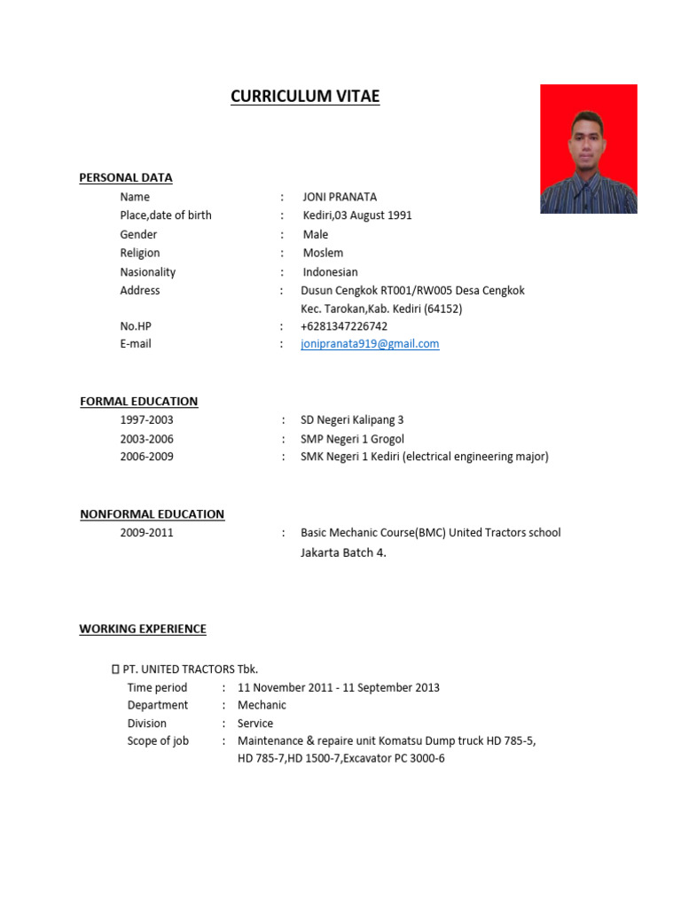 CV Update Latest - 240127 - 202128 | PDF