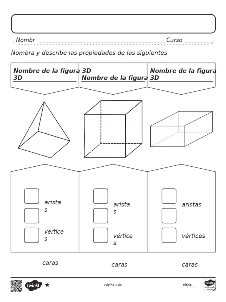 Propiedades de Figuras 3D: Guía Completa | PDF | Formas geométricas ...