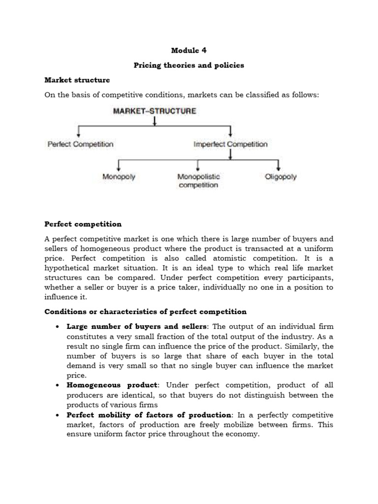 Managerial Economics Module 4 | PDF