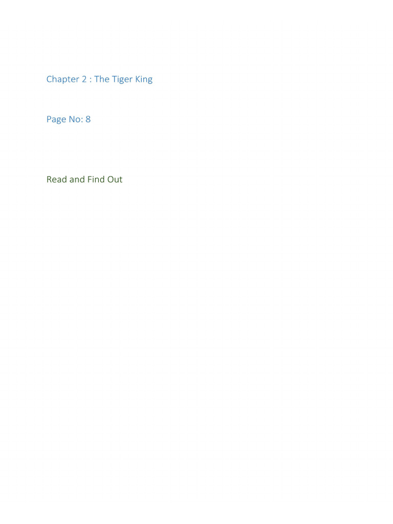 Ch2 Vistas the Tiger King | PDF
