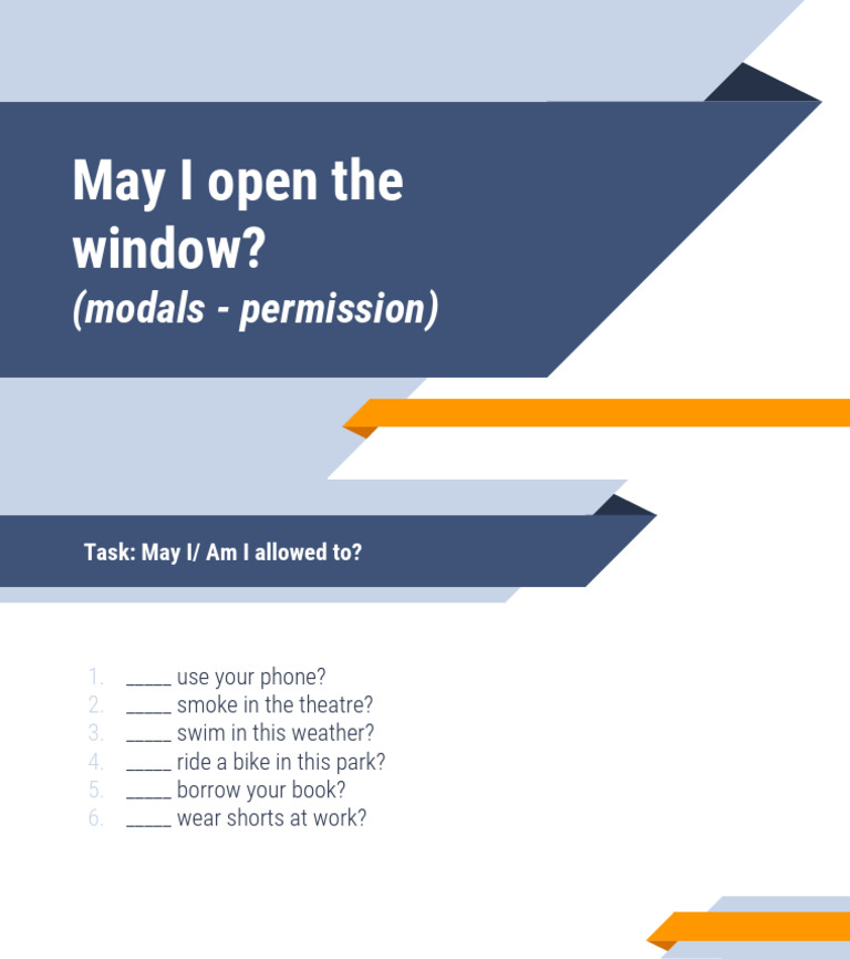14.1 100 - Modals - Permission - EXC | PDF