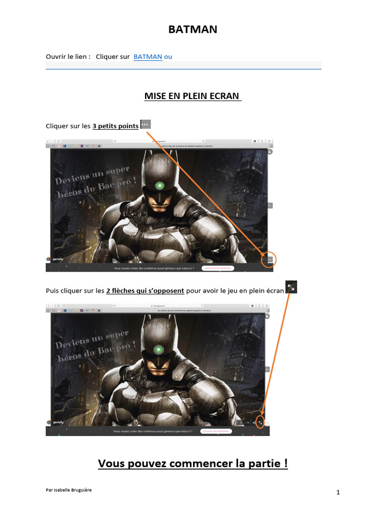 Jeu Batman | PDF