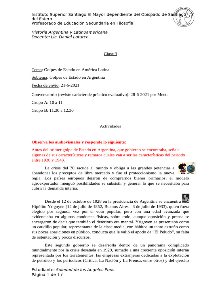 TP3 Dictaduras | PDF