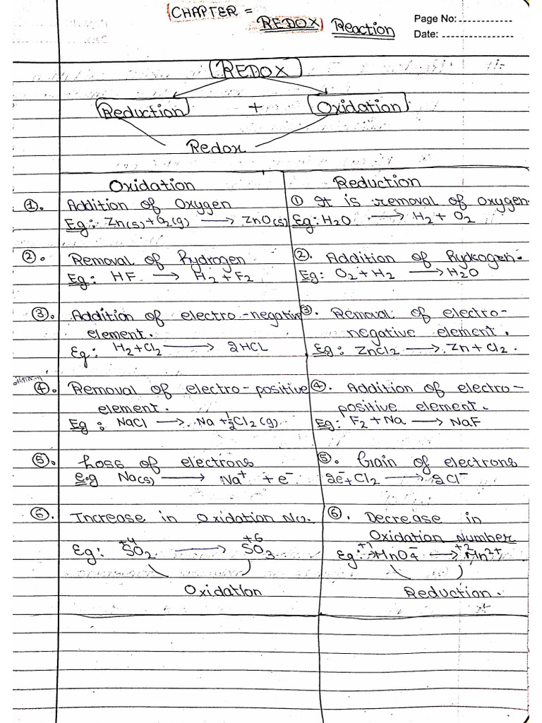 Redox RXN | PDF