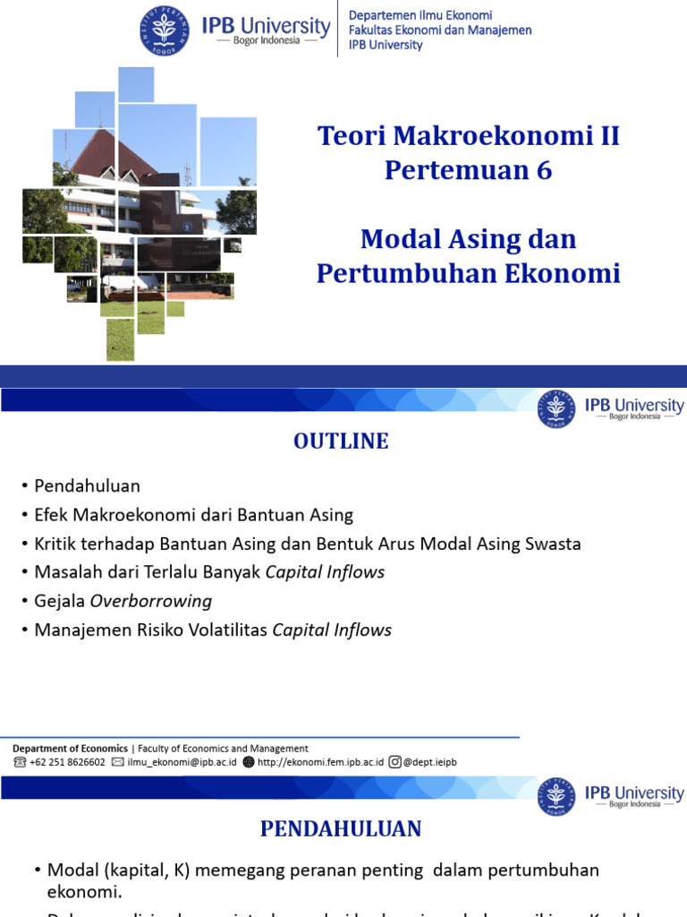Pertemuan 6. Modal Asing Dan Pertumbuhan Ekonomi | PDF
