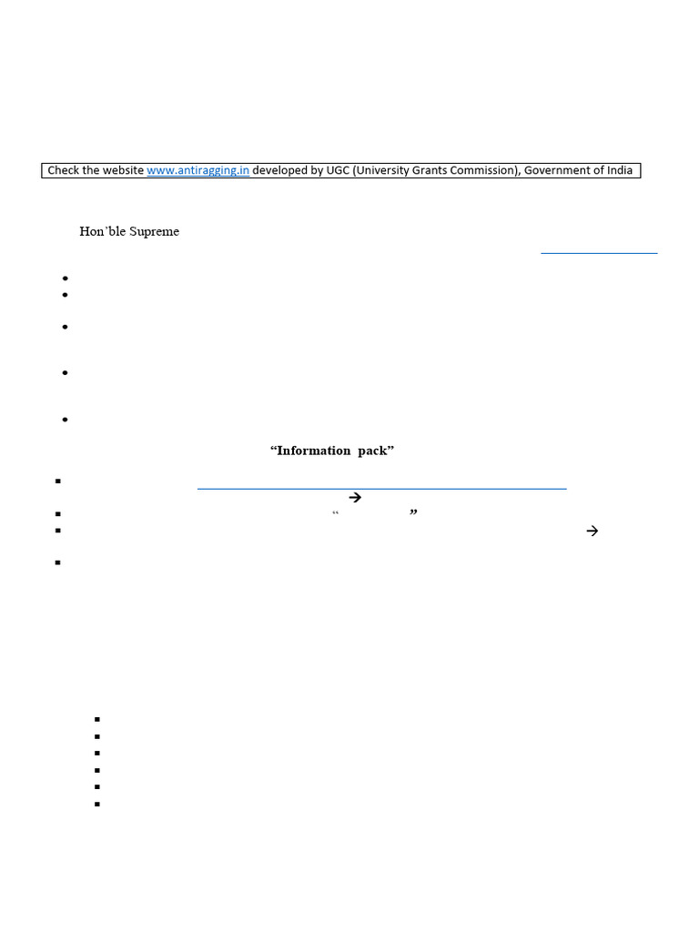 Antiragging Circular-24 | PDF