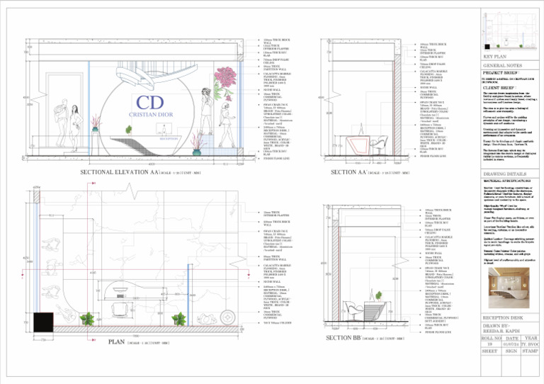 Reception Desk 1st Sheet | PDF