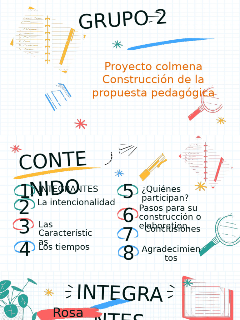 EXPO PROYECTO COLMENA Propuesta Pedagogica New | PDF