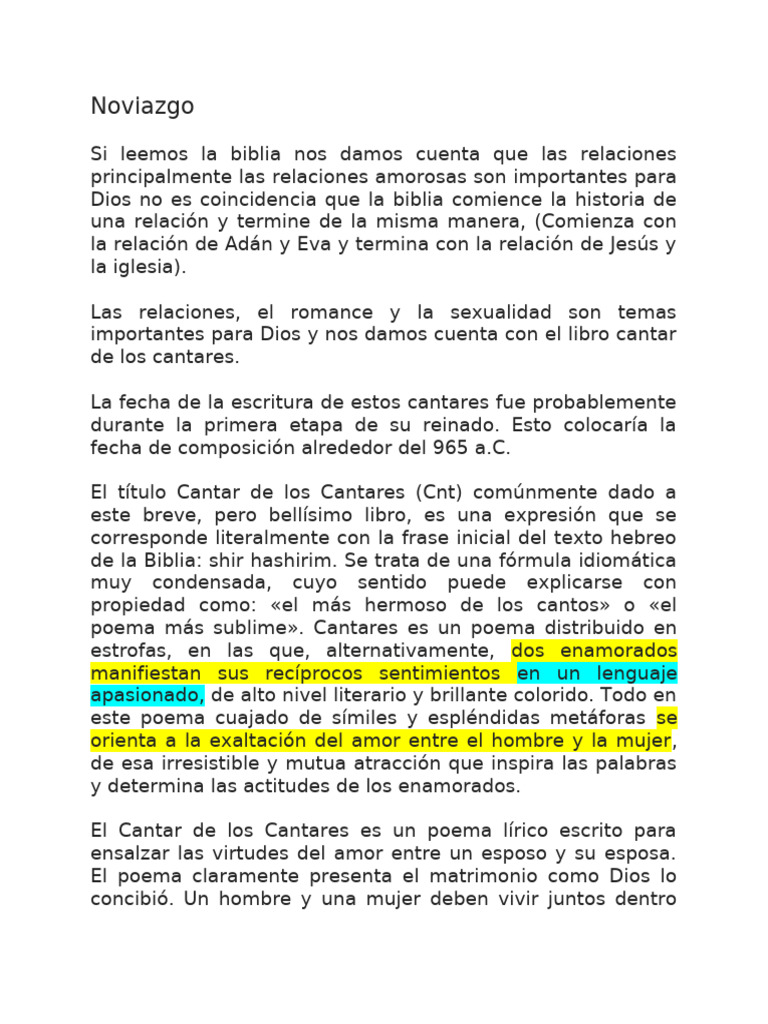 Noviazgo | PDF