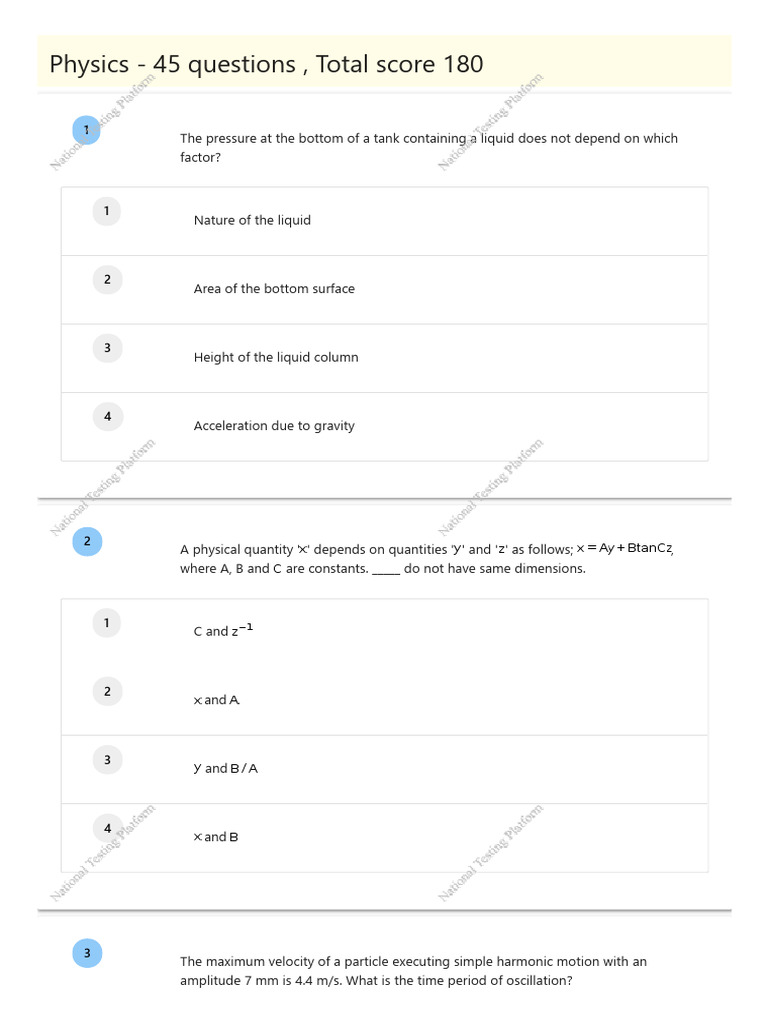 Practice Test 1 | PDF