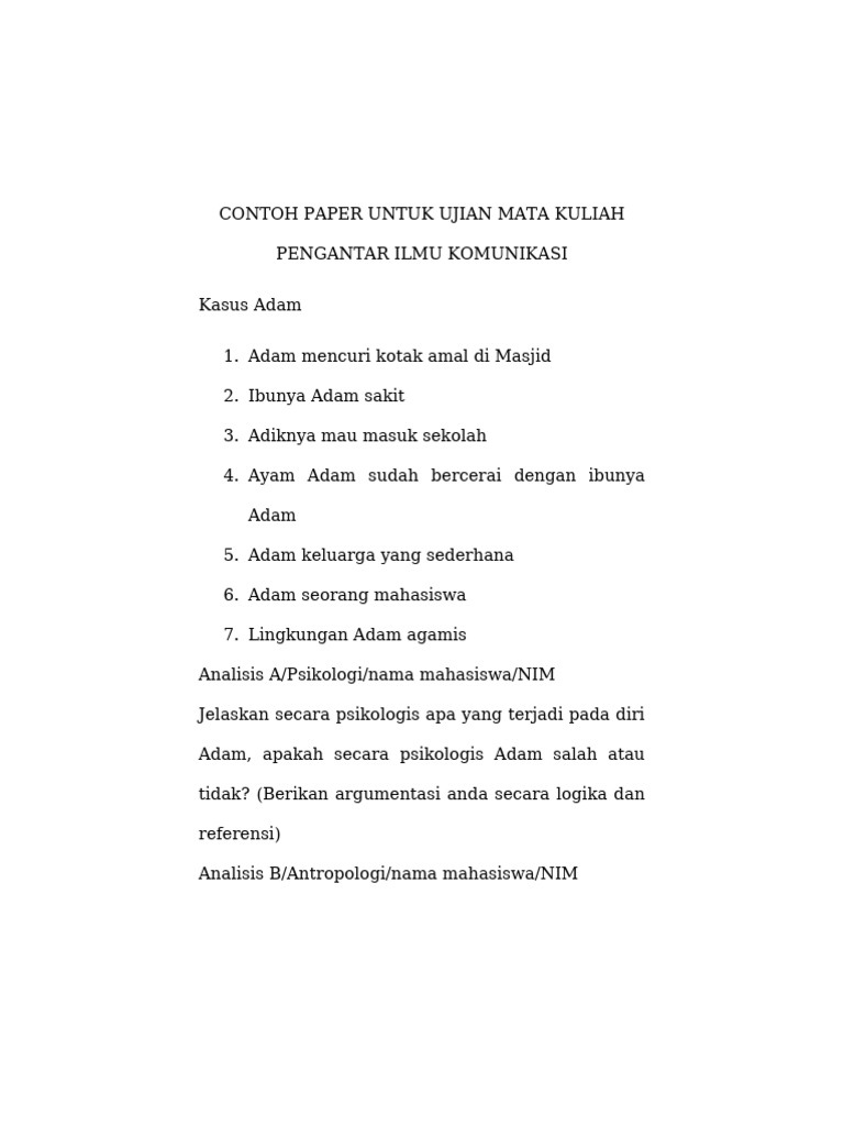 Contoh Paper | PDF