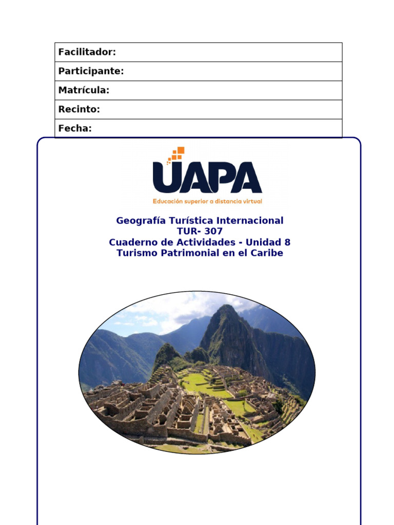 TAREA 8 Geog. Tur. Internacional | PDF