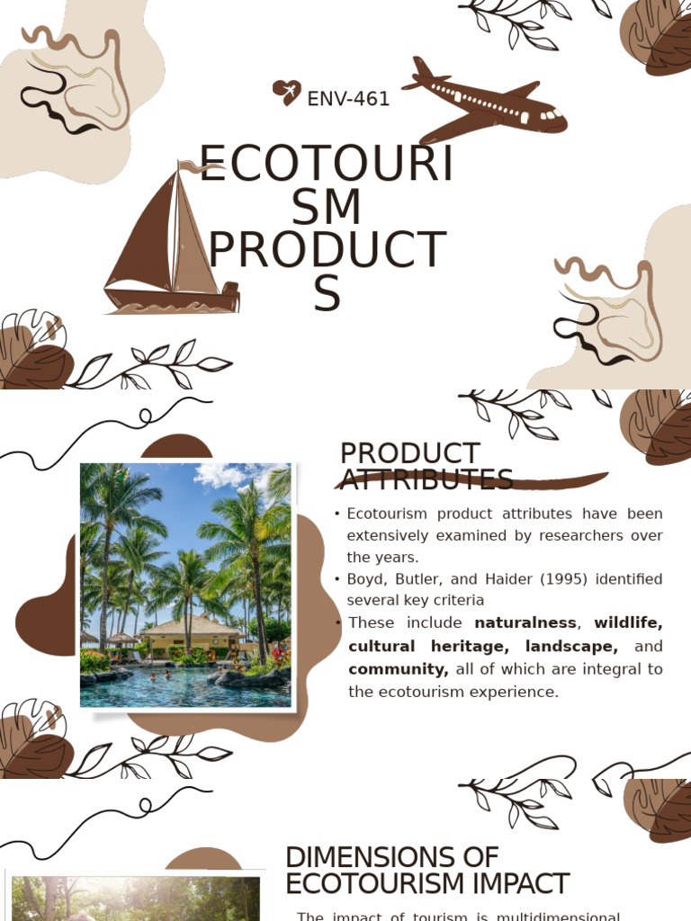 Ecotourism Products | PDF