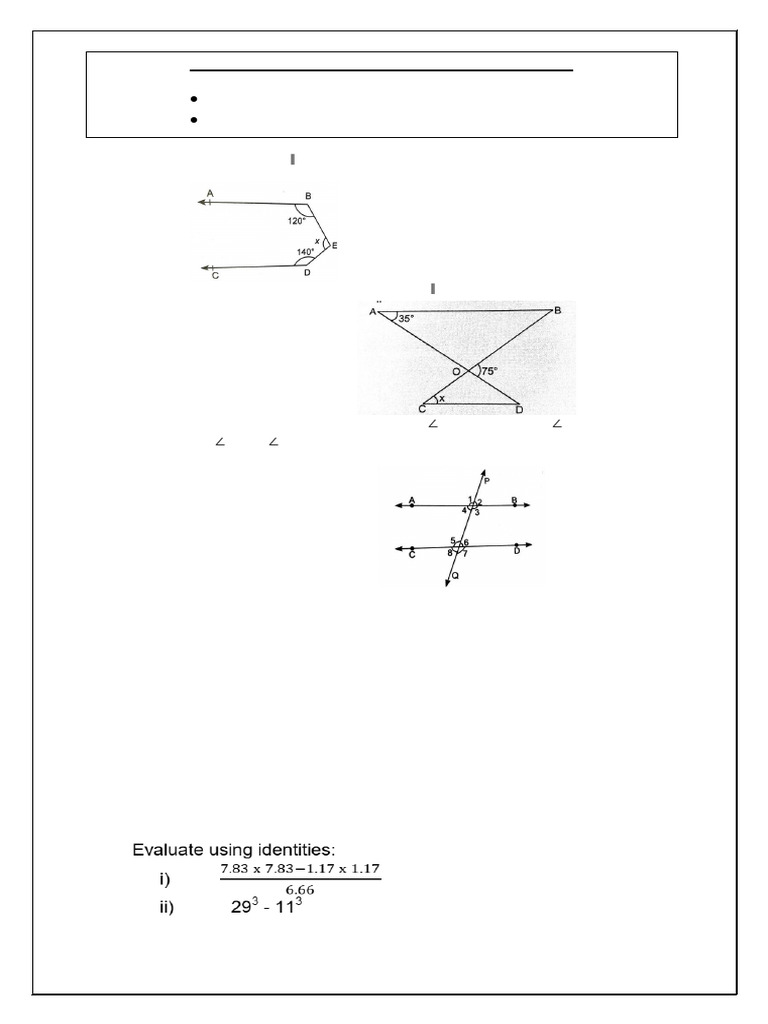 Class 9 Maths Assignment | PDF