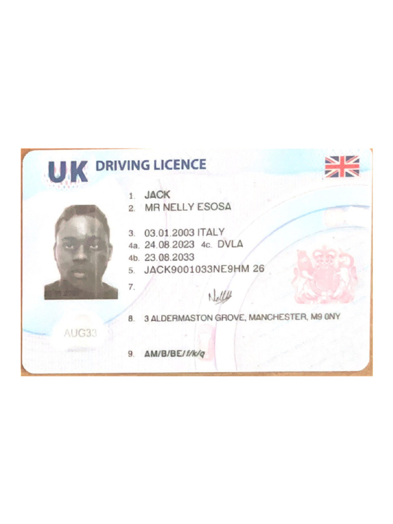 Uk Driving Licence | PDF