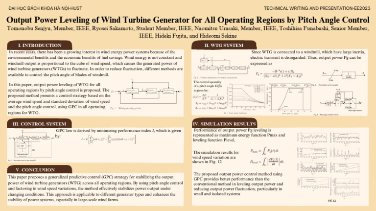 Output Power Leveling of Wind Turbine Generator For All Operating ...