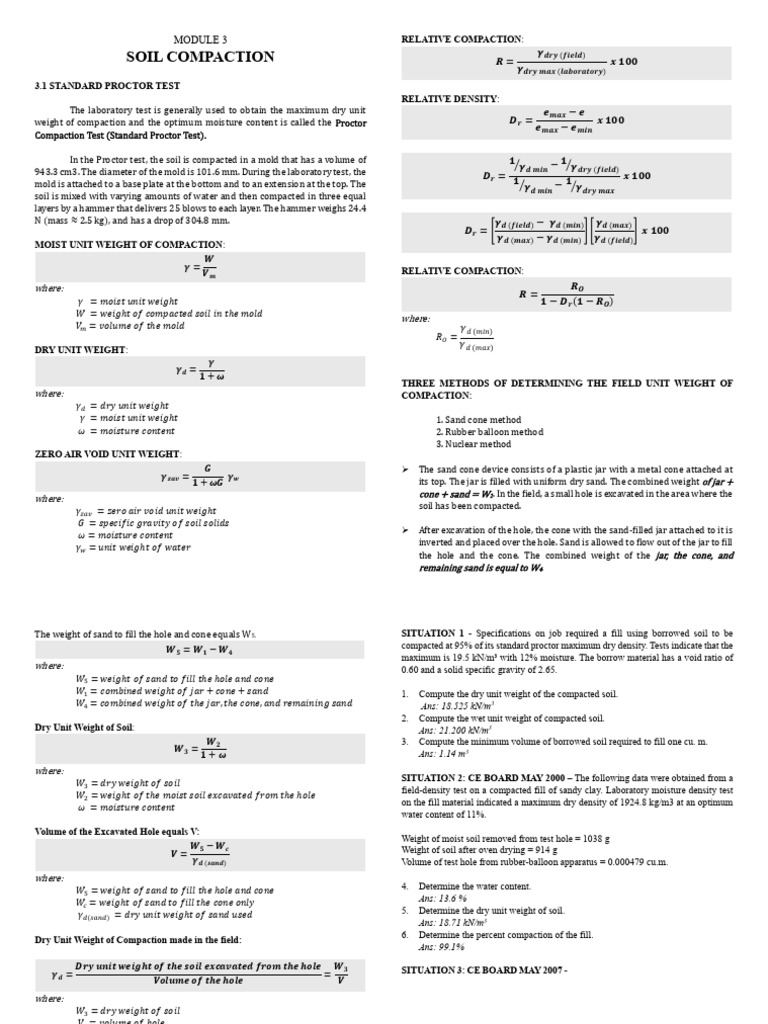 MODULE-3_PB2_SOIL-COMPACTION-1 | PDF
