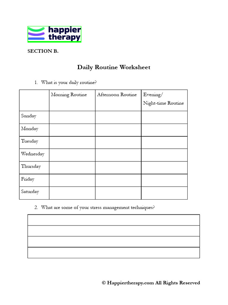 Daily-Routine-Worksheet.docx | PDF
