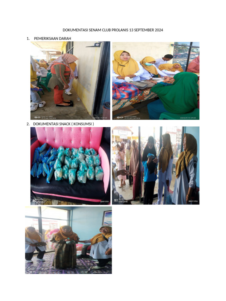 Dokumentasi Senam Prolanis Club Diabet MP 2024 | PDF