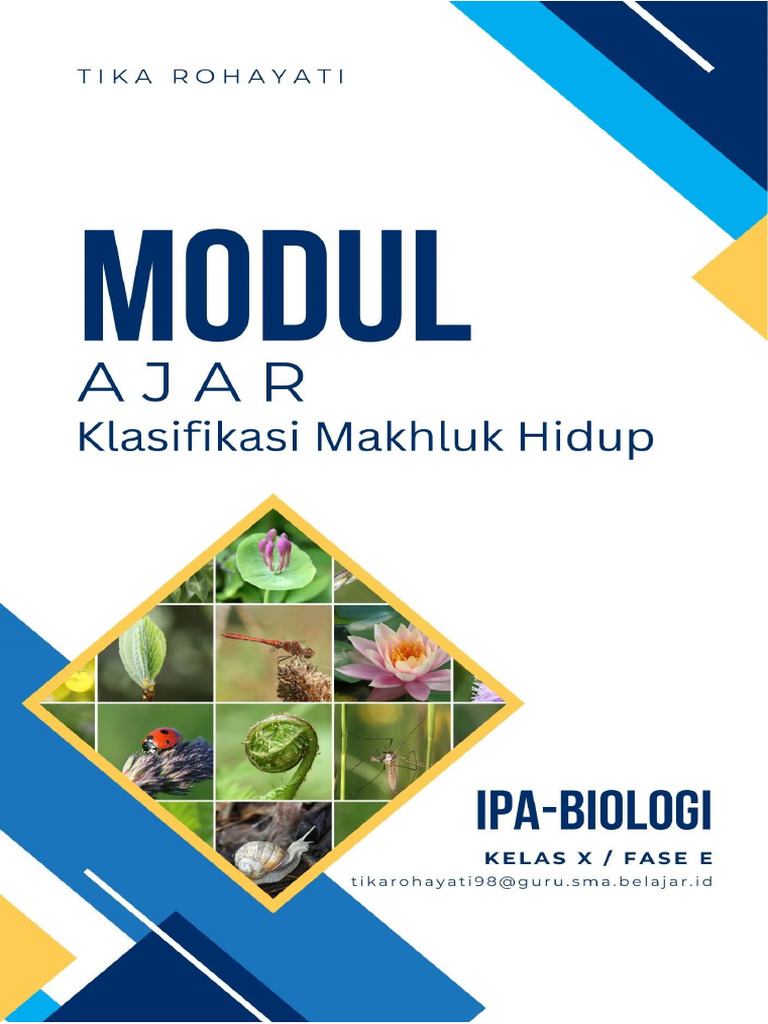 Modul Ajar Klasifikasi Makhluk Hidup | PDF