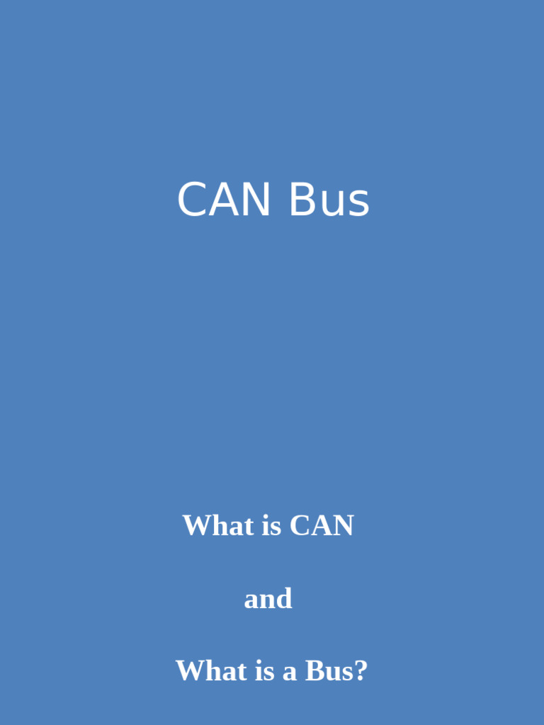 Understanding CAN | PDF