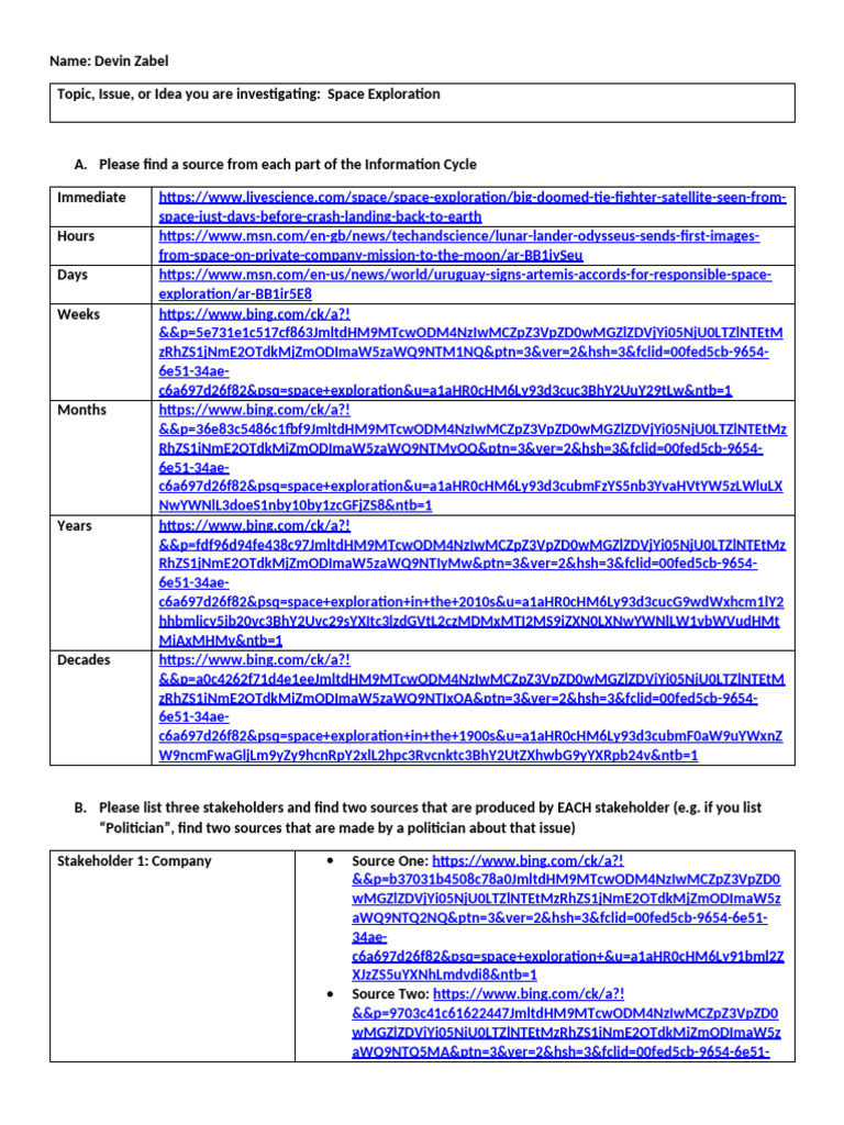 Project Two - Source Sheet | PDF