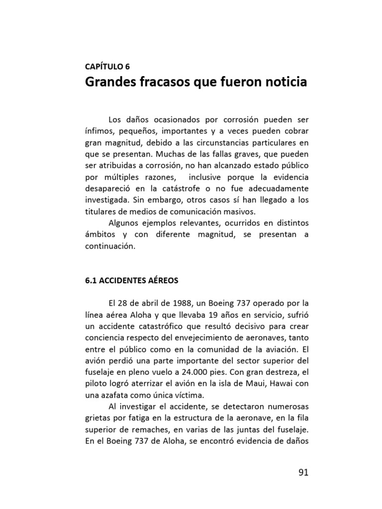 1 2 Articulo. La Corrosion - Grandes Fracasos Que Fueron Noticia | PDF
