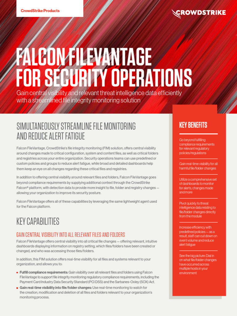 Falcon FileVantage Datasheet | PDF
