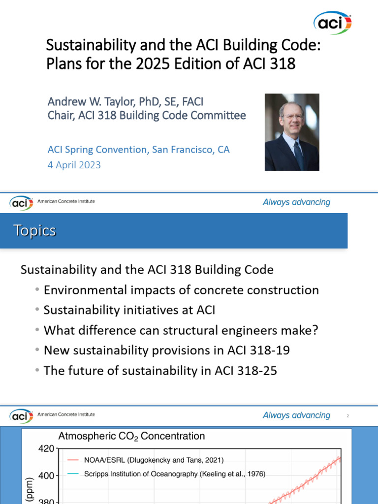 ACI 318 Building Code Sustainability Plans | PDF | Concrete ...