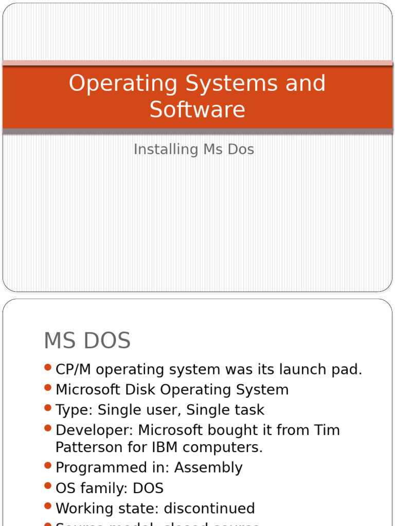 MS Dos | PDF
