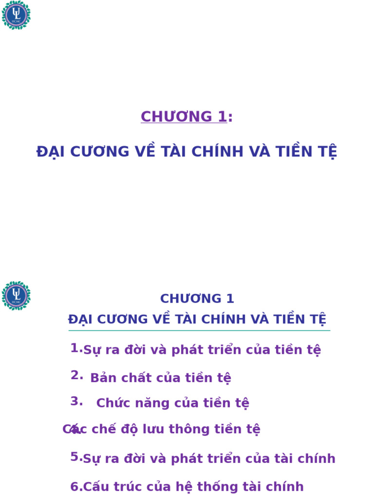 Chuong 1. Dai Cuong Ve Tai Chinh Va Tien Te | PDF