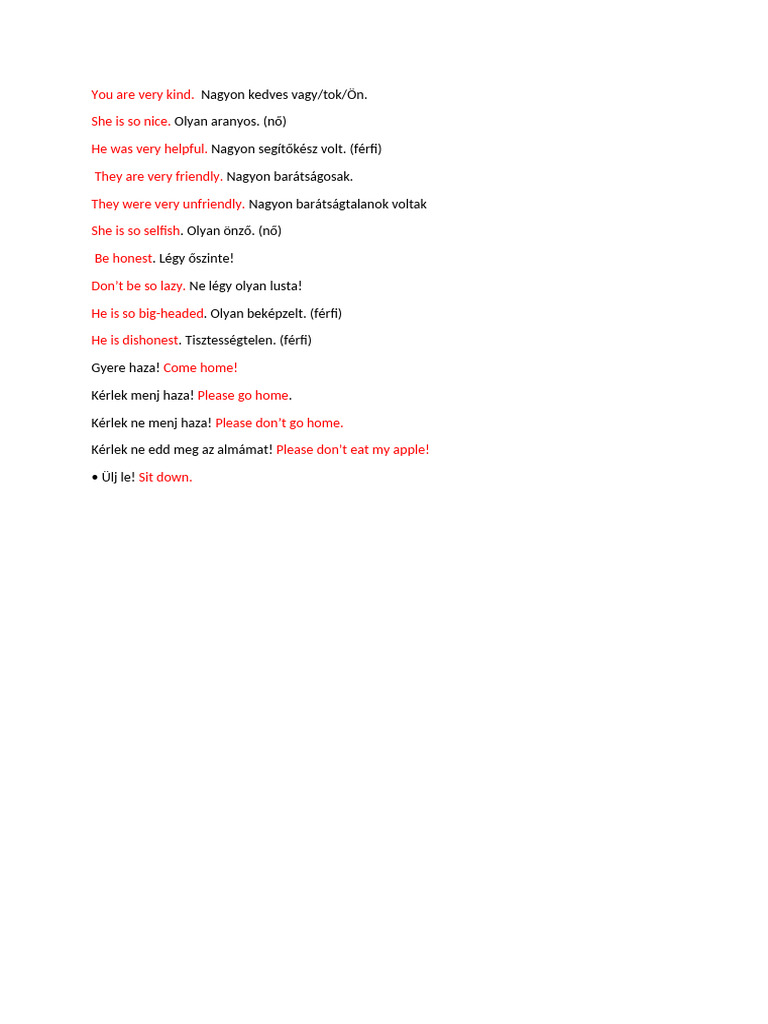You Are Very Kind | PDF