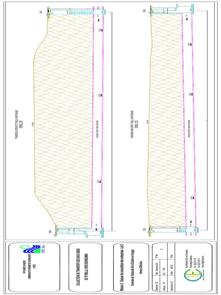 A257-33 - Plan 07-Traversée de L'autoroute A5 Et Giratoire en Fonçage ...