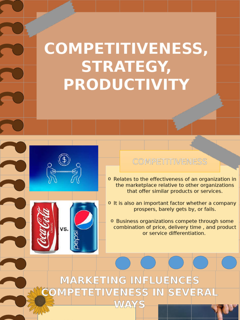 Competitiveness Strategy Productivity Report 1 | PDF