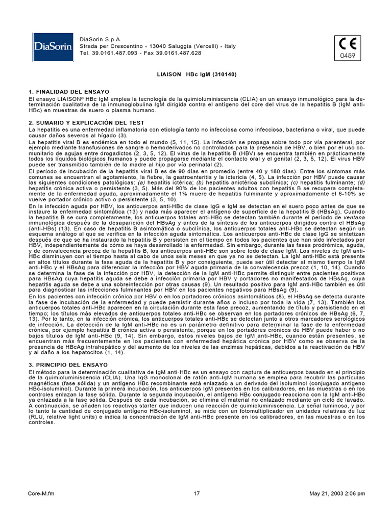 HBc-IgM | PDF