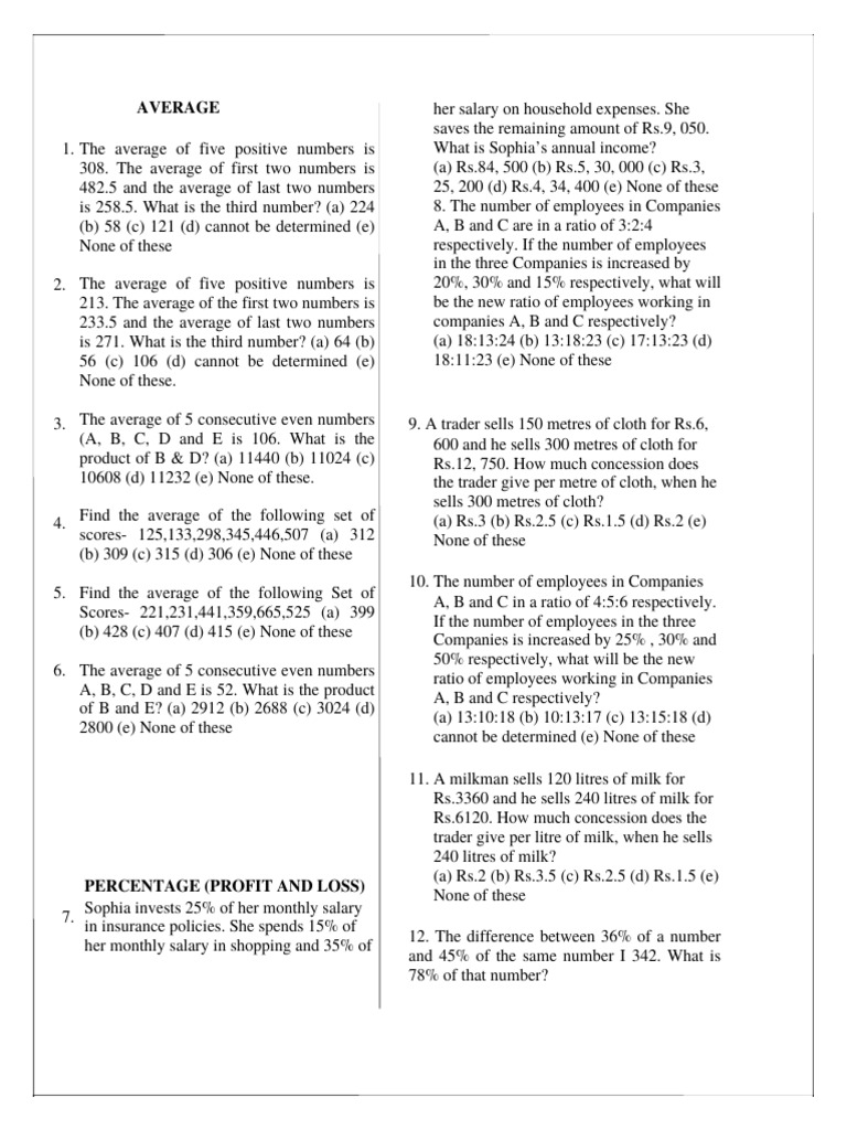 Pau Cet Sample Paper 1 | PDF | Interest | Prices Pau Cet Sample Paper 1 | PDF | Interest | Prices