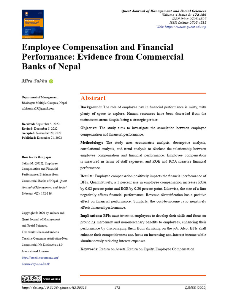 Employee Compensation and Financial | PDF