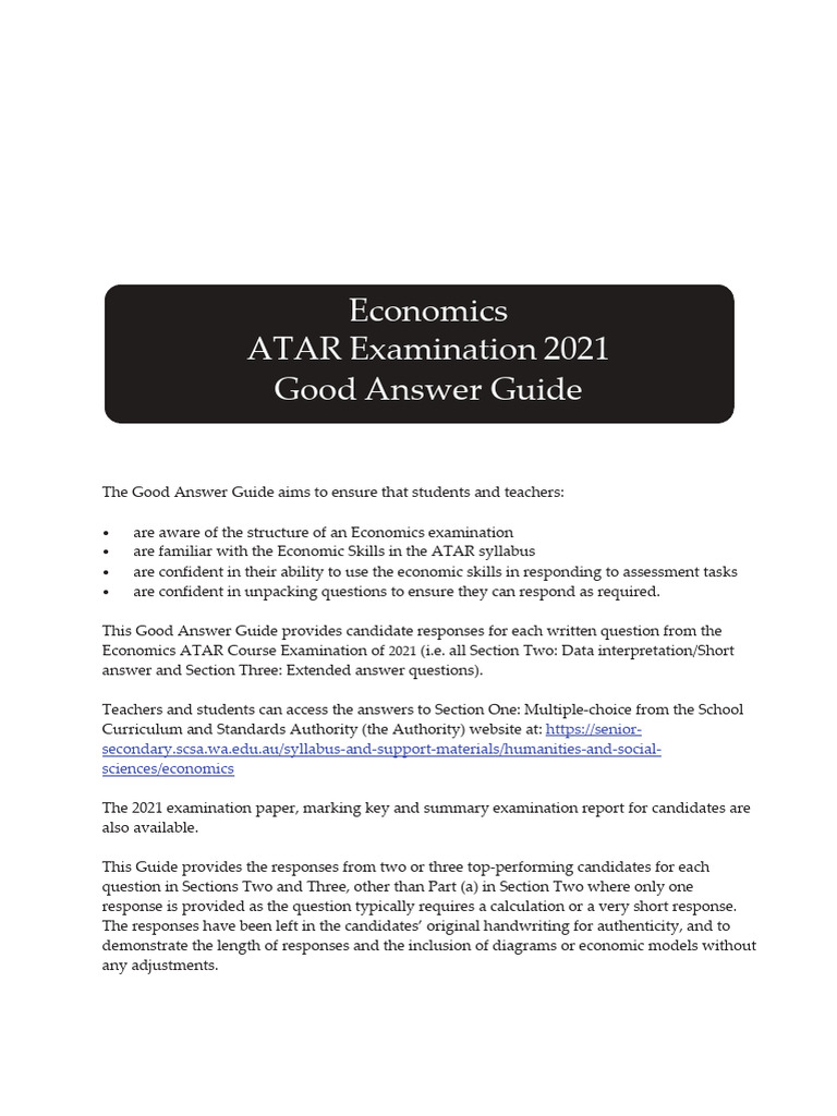 ETAWA Good Answer Guide - Digital - 2021 - FINAL | PDF