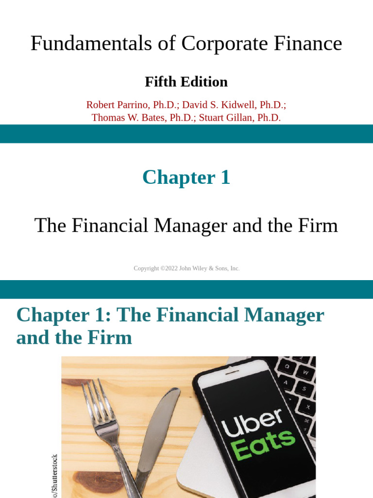 Parrino Corp Fin 5e PPT Ch01 | PDF