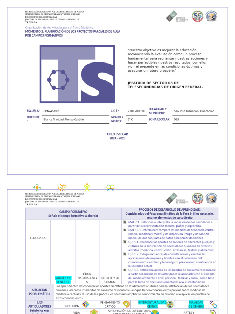 SPC Proyecto de Aula 1 | PDF