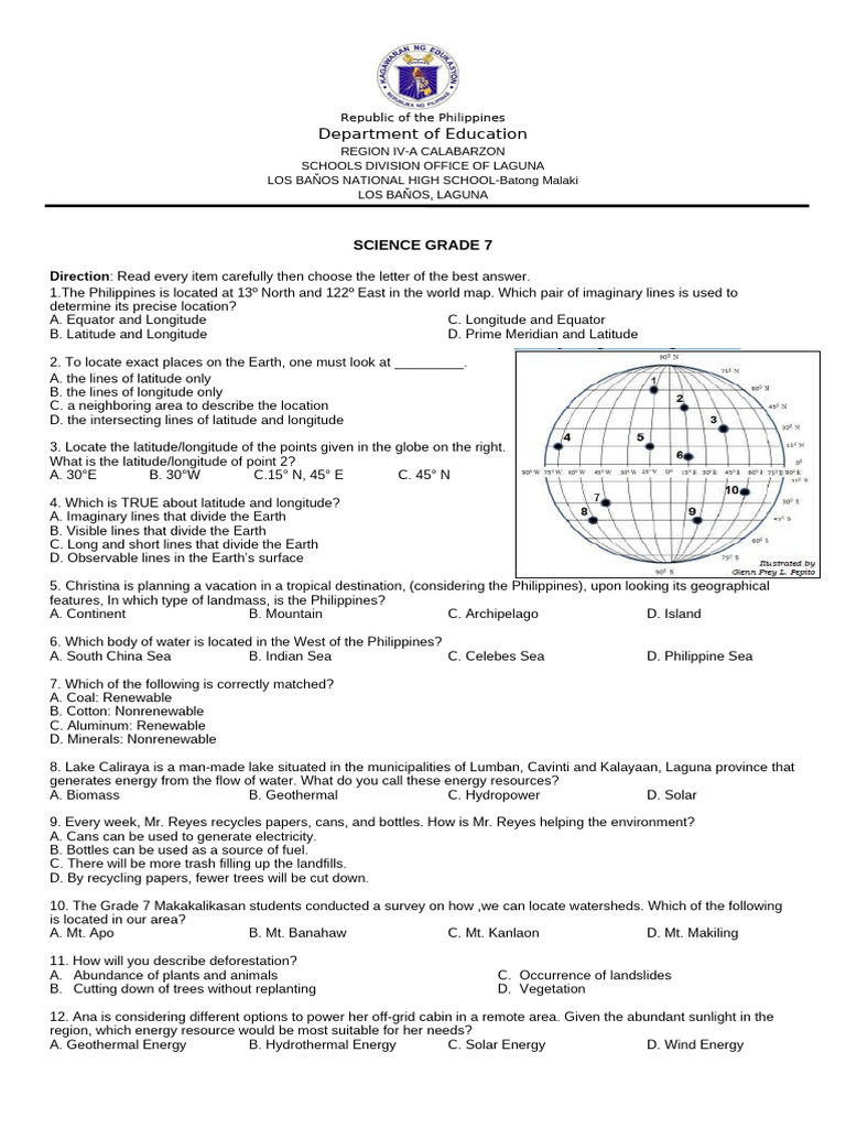 Semi Final Exam G7 2024 | PDF