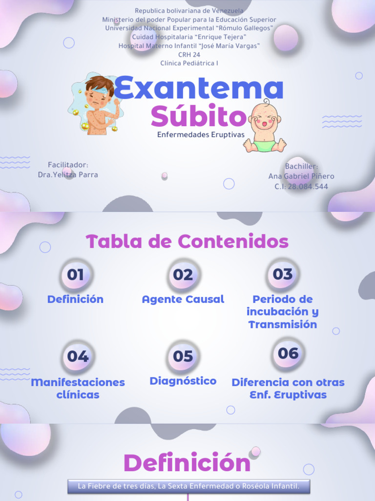 Exantema Súbito. | PDF