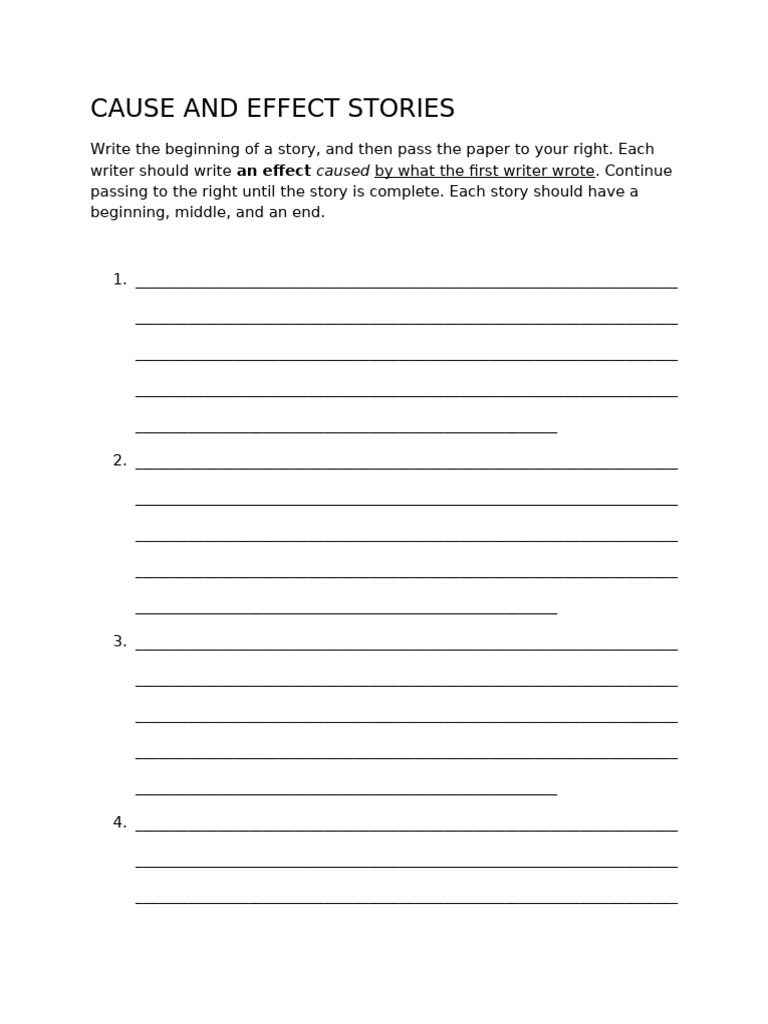 CAUSEANDEFFECTSTORIES | PDF