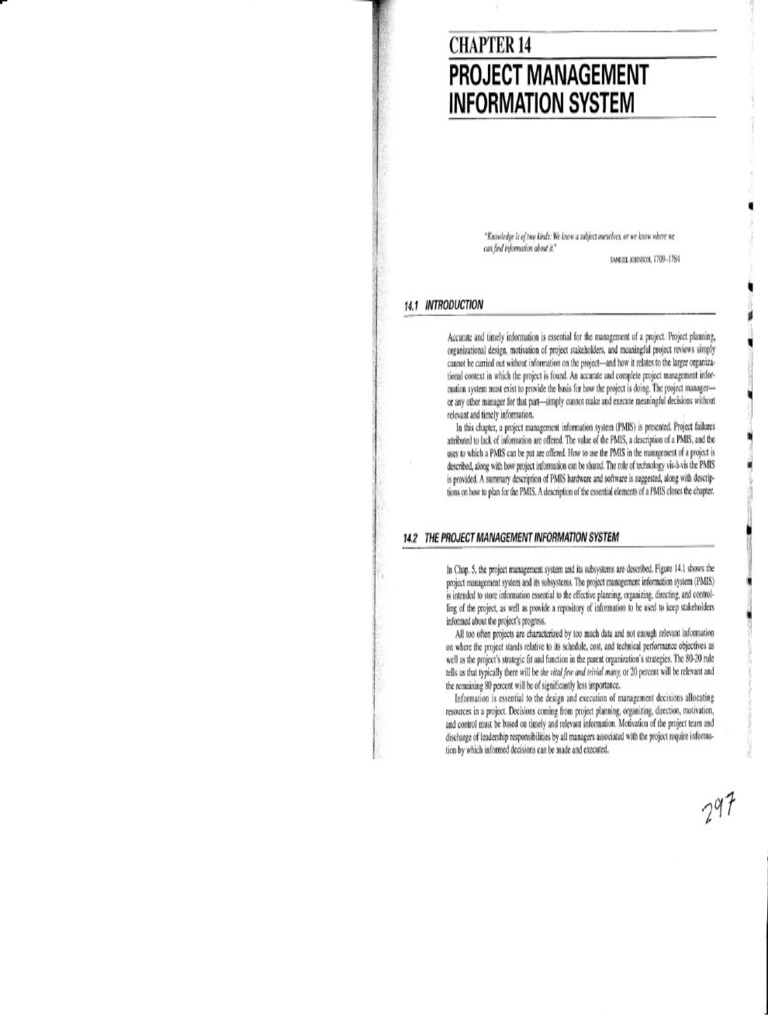 Excerpt PM Information System | PDF