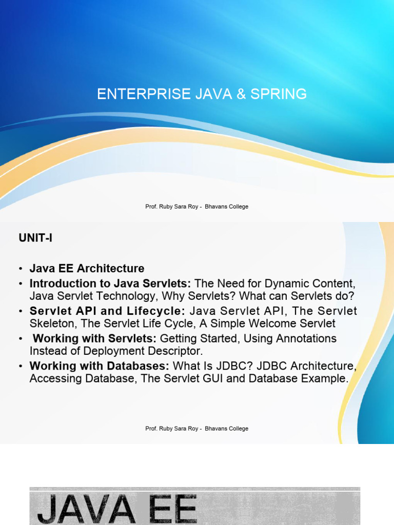 Enterprise Java and Spring Notes | PDF