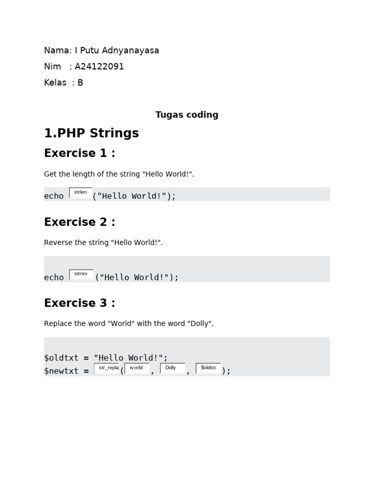 TUGAS - CODING - I Putu Adnyana | PDF